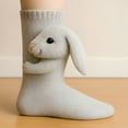 OQRKI 3D Knit Animal Socks Novelty Hug Sock, Hand Crocheted Warm, Funny ...