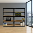 "Juggernaut Black Steel Utility Shelving Unit, 5 Shelf Storage, 36"" x ...