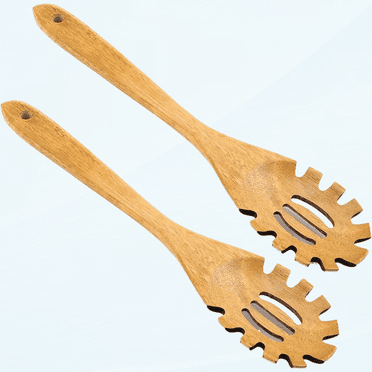 2 Pieces Spaghetti Spoon Large Pasta Server Utensil, 9.4 Inch Stainless ...