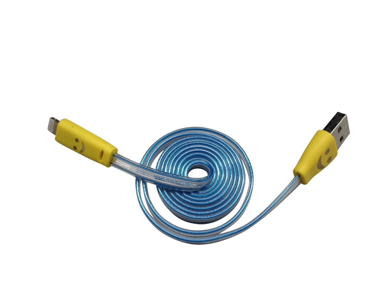 SMILEY MICRO USB CABLE LED LIGHT UP COLOR CHANGE USB DATA SYNC CHARGING ...