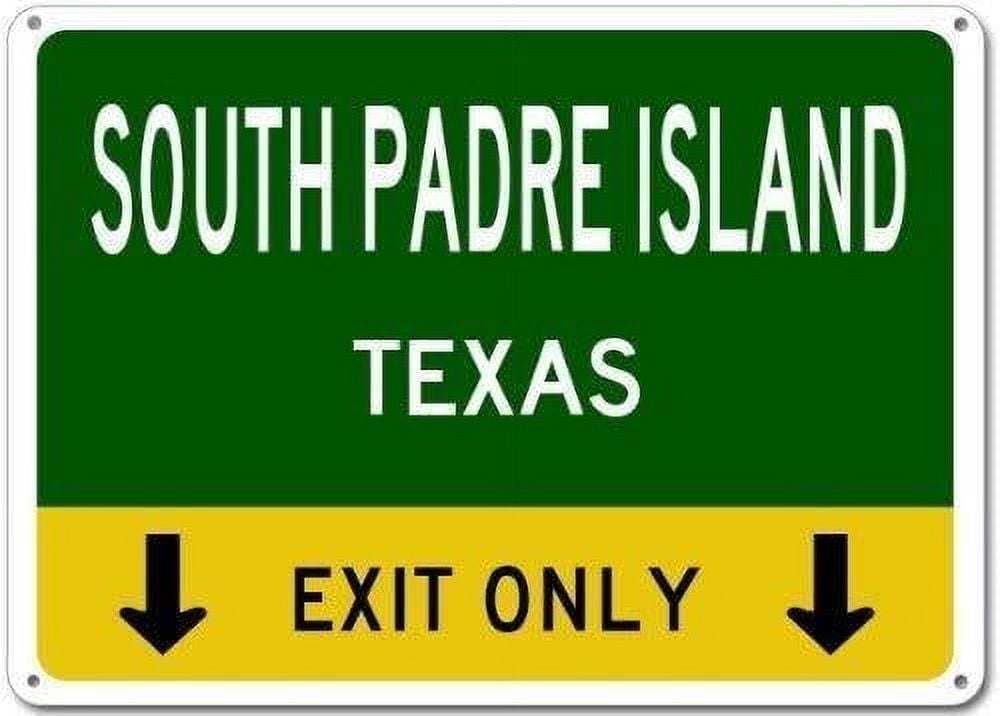 Balter South Padre Island, Texas This Exit Only - Letrero de hojalata ...