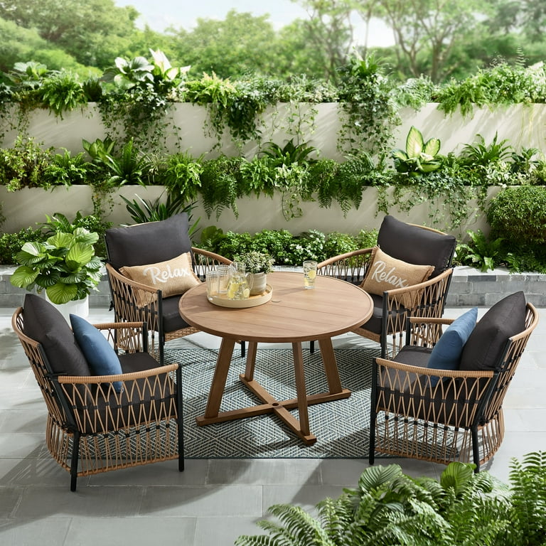 Better Homes Gardens Lilah 2 Pack Outdoor Wicker Lounge Chairs Black