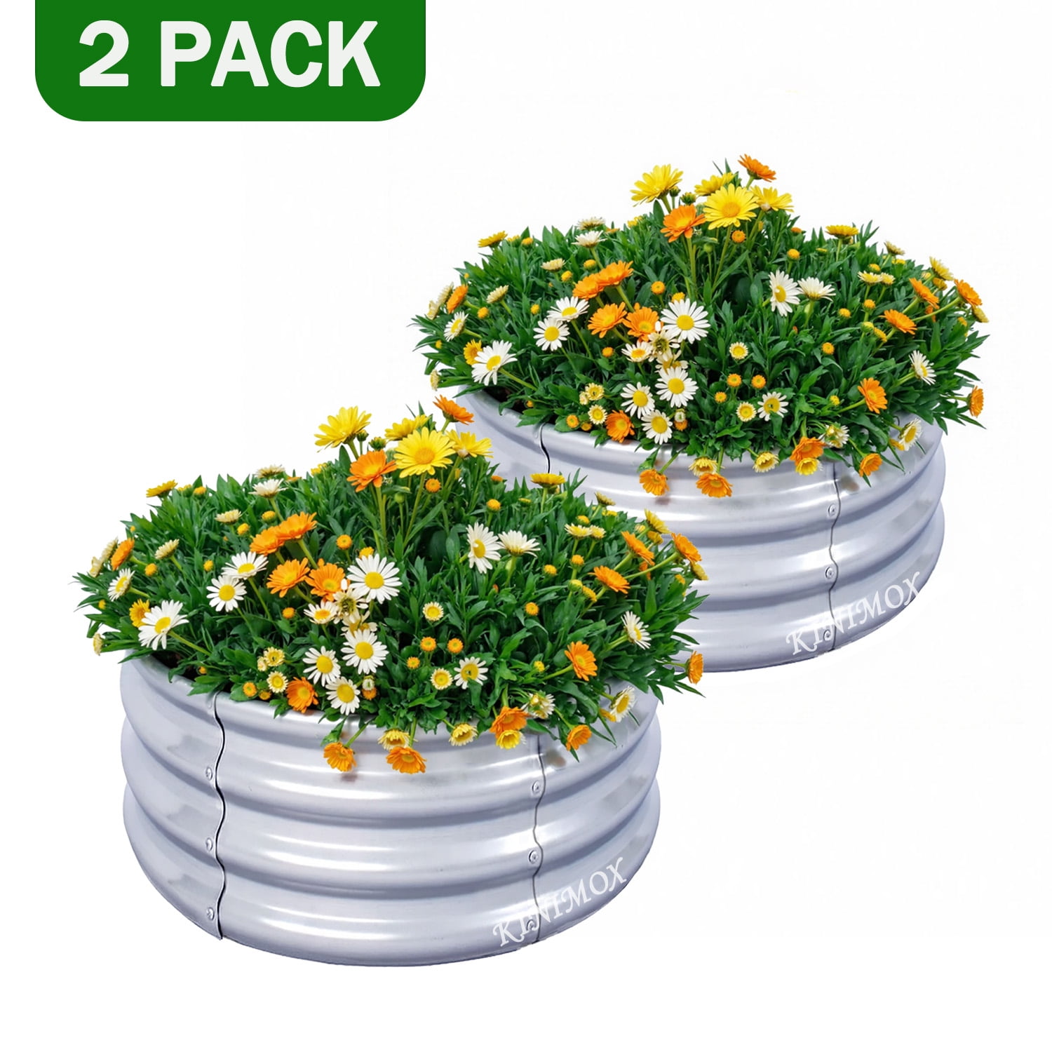 Click here for Ca Kinishop 2pcs Galvanized Raised Garden Bed  W60... prices