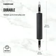 Farberware Steel Rolling Pin Black, Durable Dough Roller for Pastries ...