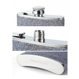 iMucci Stainless Steel Colorful Glitter Hip Flask for Liquor with ...