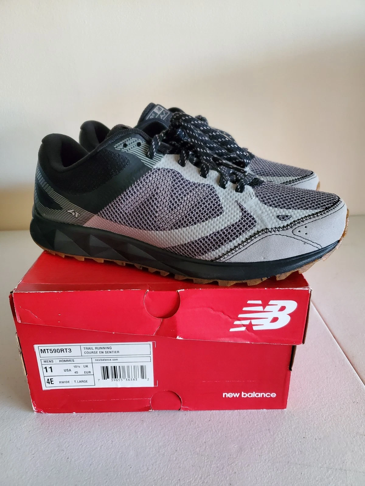 Size 11 - New Balance 590v3 Trail 4E Wide Black Grey | Bodega Aurrera ...