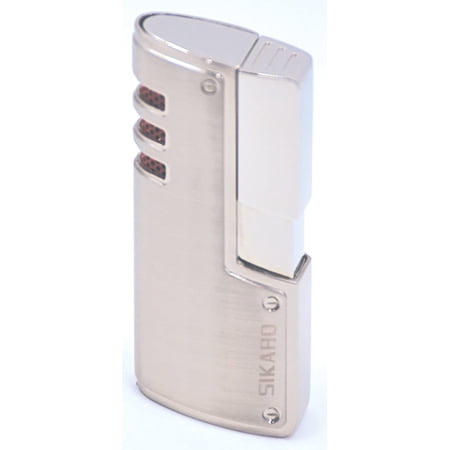 Sikaro Cyclone Triple Torch Lighter w/Cigar Punch 0606300 (Silver ...