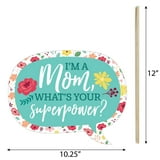 Big Dot of Happiness Funny Colorful Floral Happy Mother's Day - We Love ...