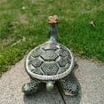Turtle Garden Sculpture Tortoise with Butterfly Statue Garden Lawn Yard ...