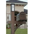 BrightLight Mailbox New Solar Powered Single Post 2 Door Mailbox with ...