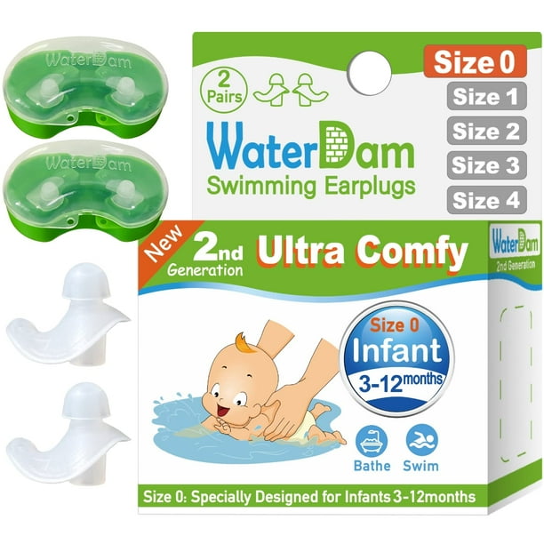 WaterDam Swimming Ear Plugs great Waterproof Ultra comfy Earplugs ...
