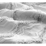 Moksha Textured Ruffles Quilt - Eternal Gray - Walmart.com