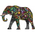Cheerful Elephant Wall Decal Sticker by Wallmonkeys Vinyl Peel and ...