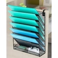 7-Compartment Wall Mounted Hanging File Organizer Cubicle Wall File ...
