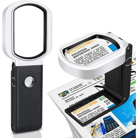 Magnifying Glass With Light 10x 25x, Handheld Magnifier Glasses ...