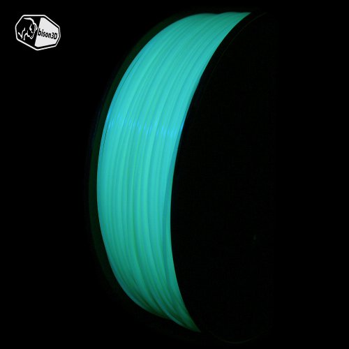 Bison3D Universal ABS 3D Filament, 1.75mm, 1kg/roll, glow in the dark ...