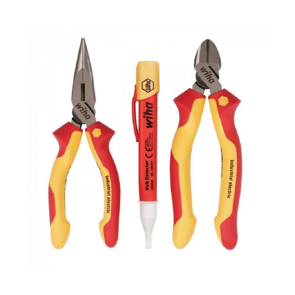 WIHA TOOLS 32982 Insulated Tool Set,3 Pieces,1000VAC Max - Walmart.com ...