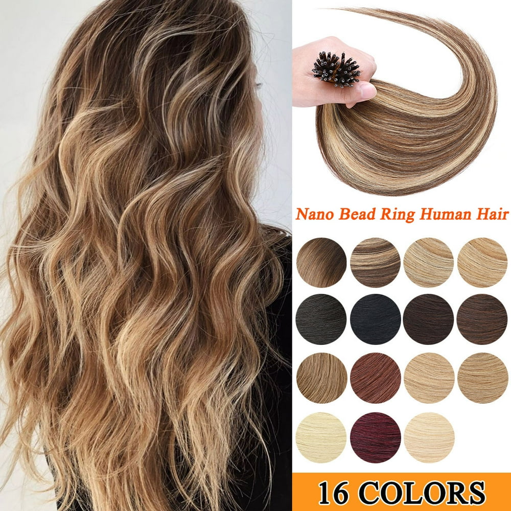 Sego Nano Micro Bead Ring Human Hair Extension Pre Bonded Nano Tip Remy