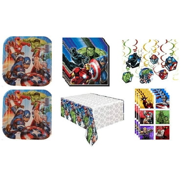 Hallmark 143192PMM574 Avengers Party Bundle for 8 with Plates - Napkins ...
