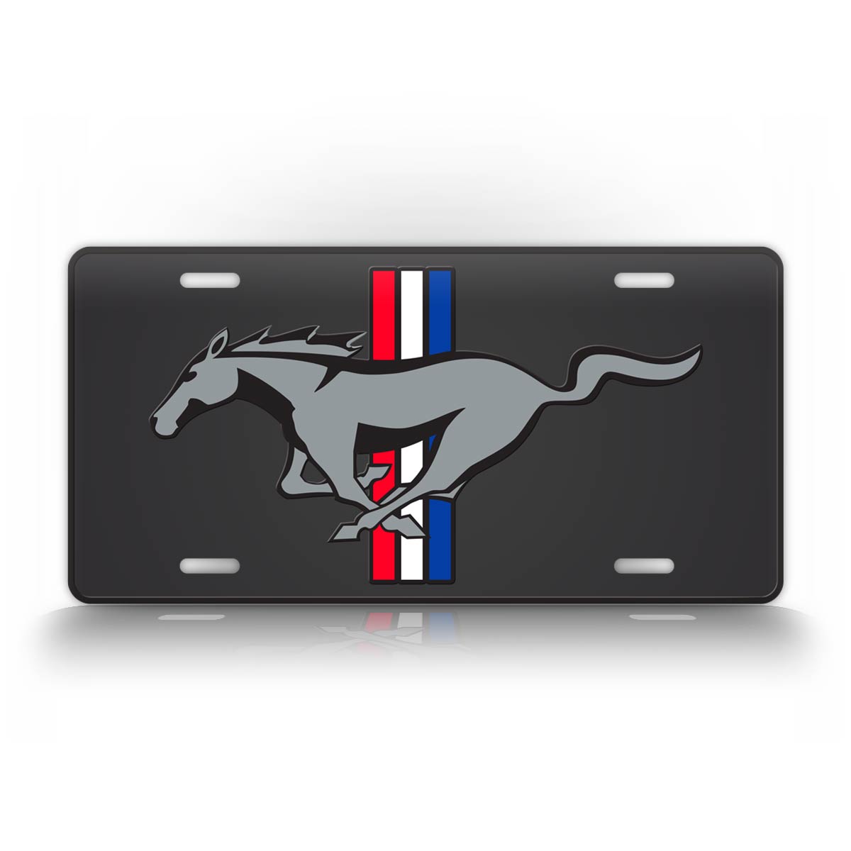 Mustang Muscle Car Logo License Plate Pony Racing Logo Sports Car Auto ...
