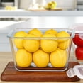 2 Pack Large Glass Storage Containers with Lids 85oz/10.5cup Big ...