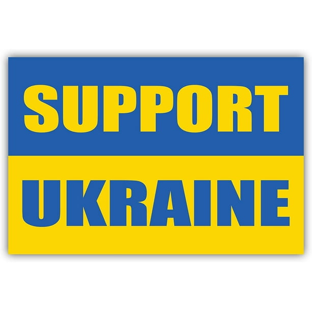 Support Ukraine Ukrainian Flag Car Sticker Bumper Sticker Vinyl Decal