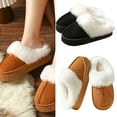 Aellinatey Cozy Women's Winter Slippers Indoor Nonslip Design Fleece ...