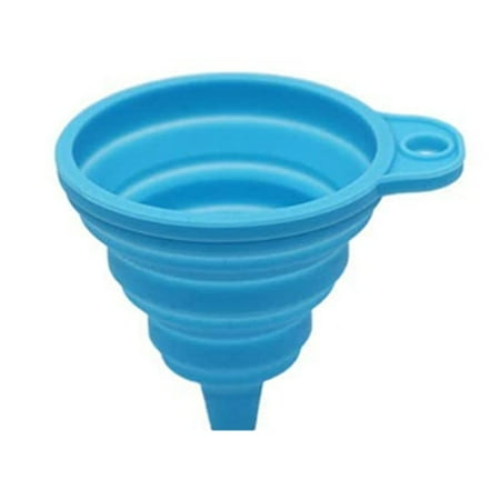 Silicone funnel Silicone folding long-neck funnel Kitchen household soy ...