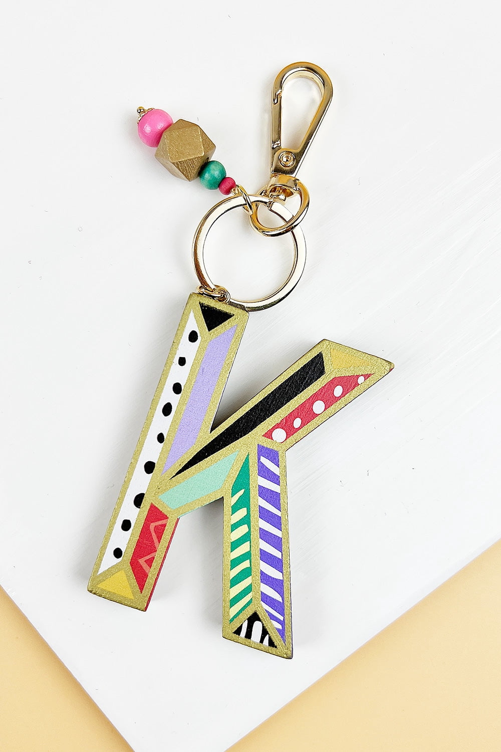 2.75" LETTER SHAPED WOOD ALPHABET KEYCHAIN LETTER KEYCHAIN - Walmart.com