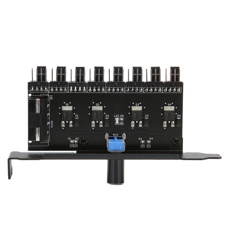 PWM Fan Hub, 8 Channels PC Fan Hub Knob Cooling Fan Speed Controller 4 ...