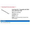 Front Drag Link - Compatible with 2000 - 2013, 2015 Ford F-650 2001 ...