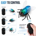 Tigozz RC Fly Toy Remote Control Crawling Insect Prank Toy with Glowing ...