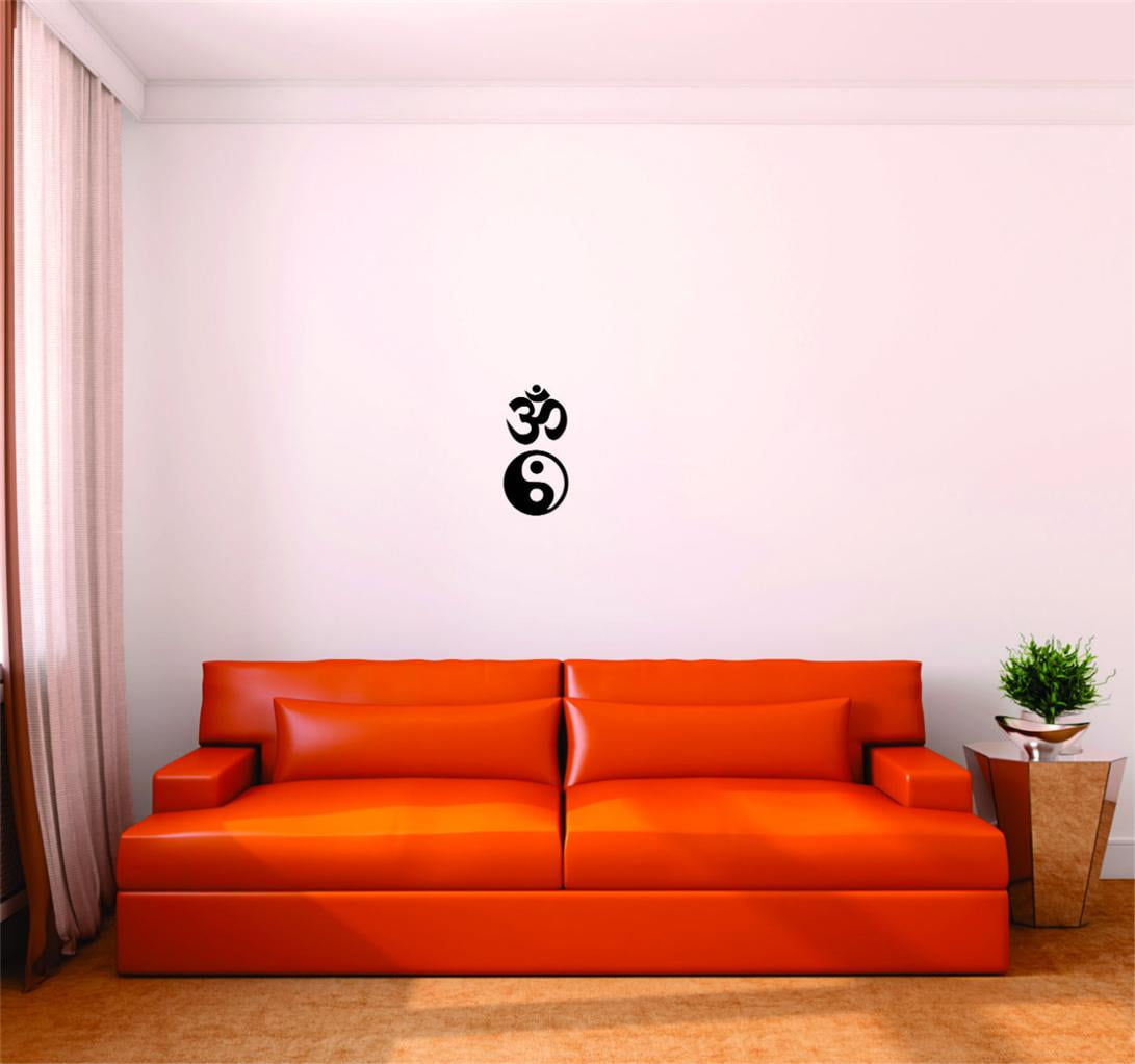 Namaste And Ying Yang Vinyl Wall Decal for Home - Chinese Astronomy ...