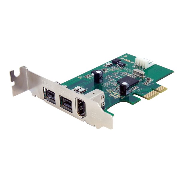 StarTech 3 Port Low Profile 1394 PCI Express FireWire Card Adapter ...