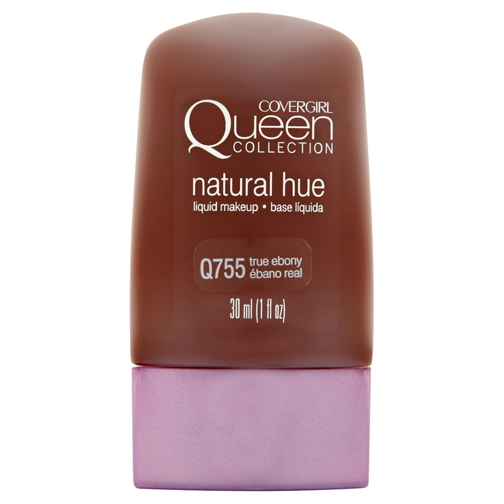 COVERGIRL Queen Collection Nature Hue Liquid Foundation, True Ebony ...