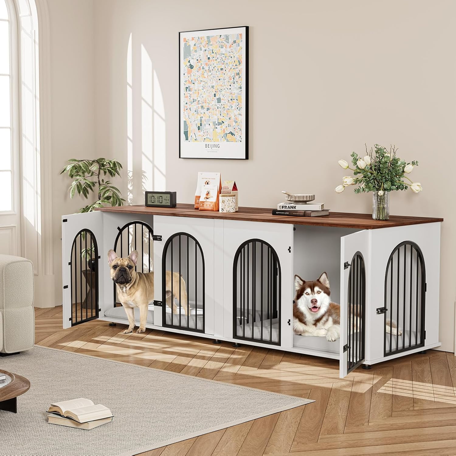 Click here for Joyspirit 71 Dog Crate Furniture For 2 Dogs  Large... prices