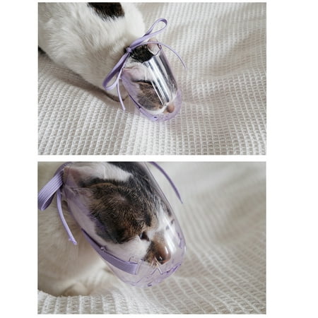 Cat Muzzle Set Anti-biting Breathable Plastic Pet Muzzle Pet ...