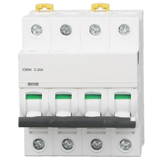Circuit 4P Miniature Circuit Breaker Pa66 DIN Rail Mount Circuits Breakers 400V Low Voltage ...