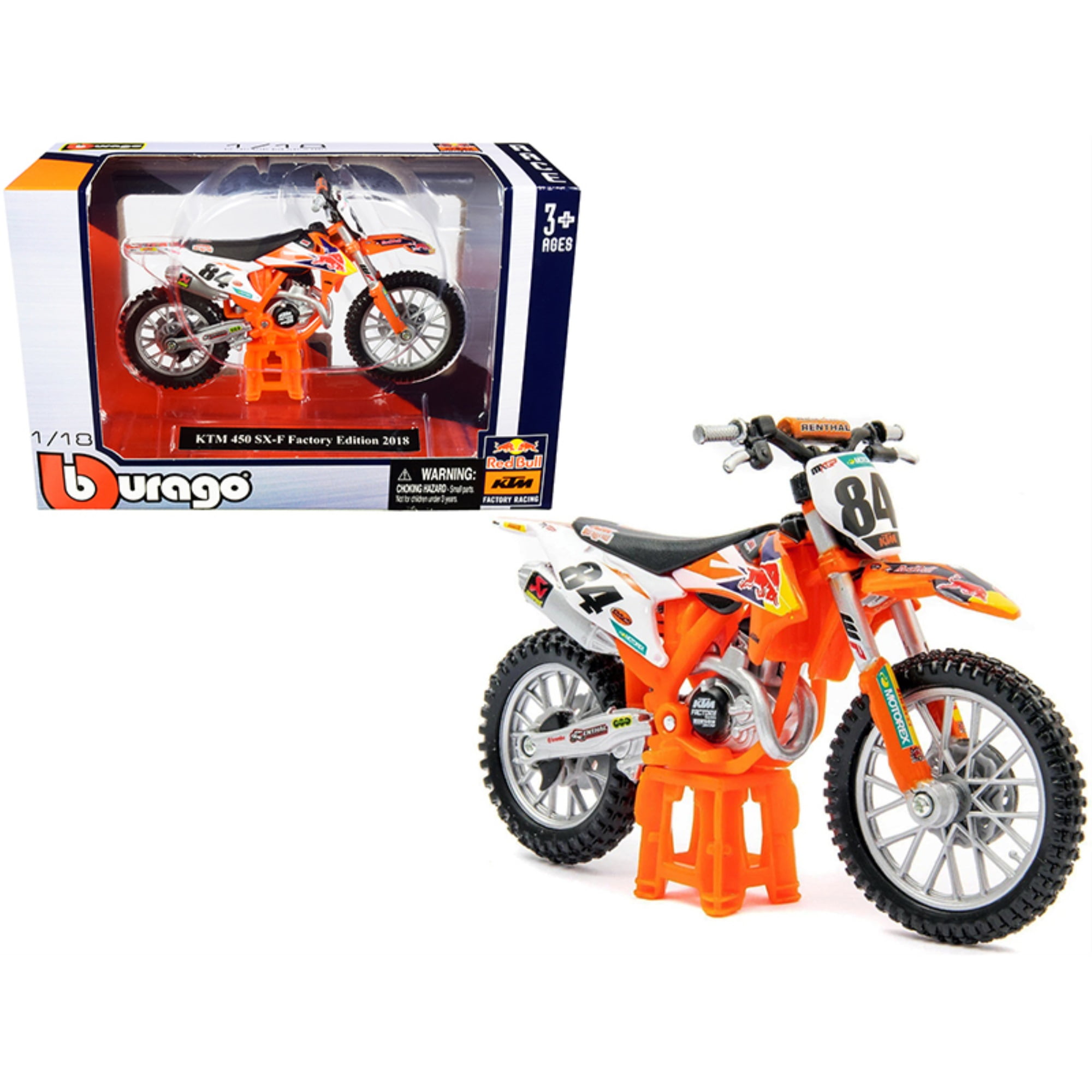 KTM 450 SX-F # 84 \ Red Bull \ Factory Edition 2018 1/18 Modelo de ...