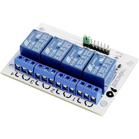 WPM400 - RELAY MODULE 4 CHANNEL INTERFACE BOARD HIGH CURRENT IP:5-12VDC ...
