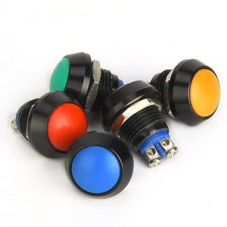 3A/250VAC Push Button, Self-Reset Metal Button, Electronic Accessories ...