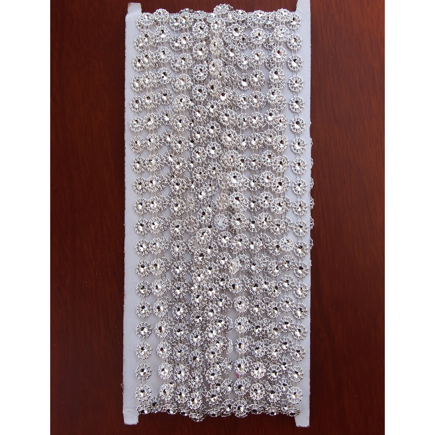 Daisy Flower Rhinestone Trim Strand, 9mm, 10-yard, Silver - Walmart.com