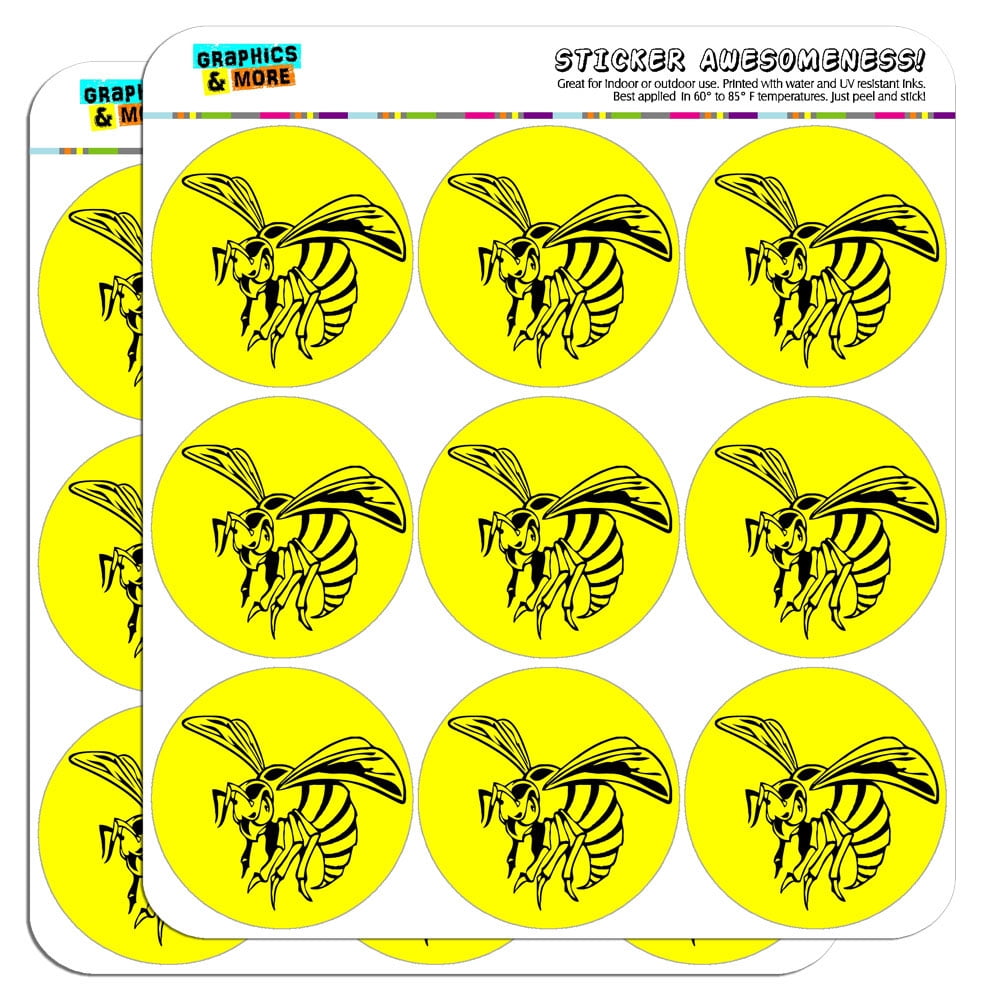 Bee Wasp Hornet 2" Scrapbooking Crafting Stickers - Walmart.com