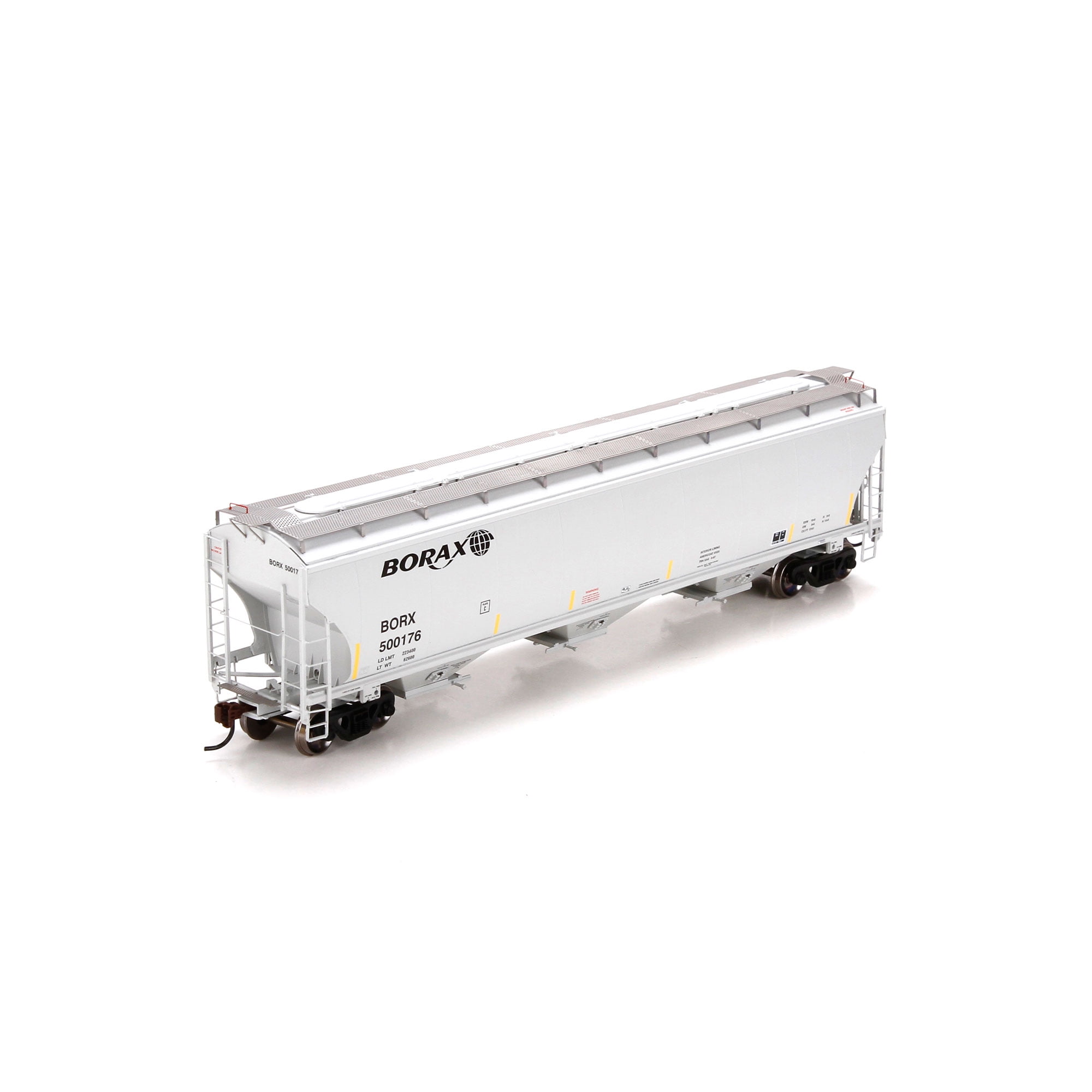 Athearn 89479 HO Borax Trinity 3-Bay Covered Hopper Ready to Run #500176 - Walmart.com