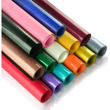 14 Pack 12In x 3Ft Multi-Color HTV Rolls for Silhouette Easy to Cut ...
