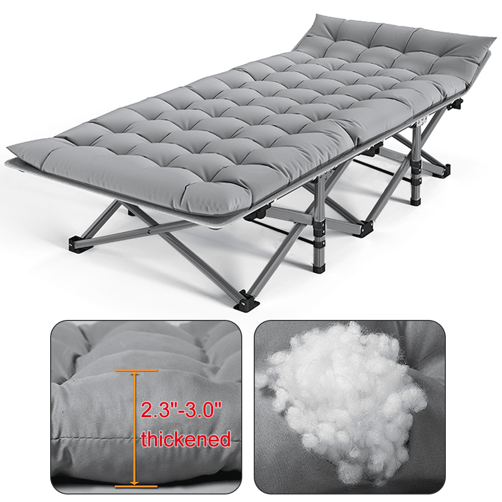 Lilypelle Folding Camping Cots for Adult Portable Fold Up Cot Bed for ...