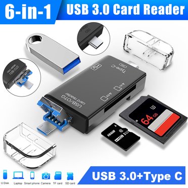 USB Type-C Memory card Reader Adapter USB Micro USB TF SD Card Type C ...