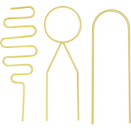3pcs Gold Trellis for Plants, Small Metal Trellis Garden Plant Trellis ...