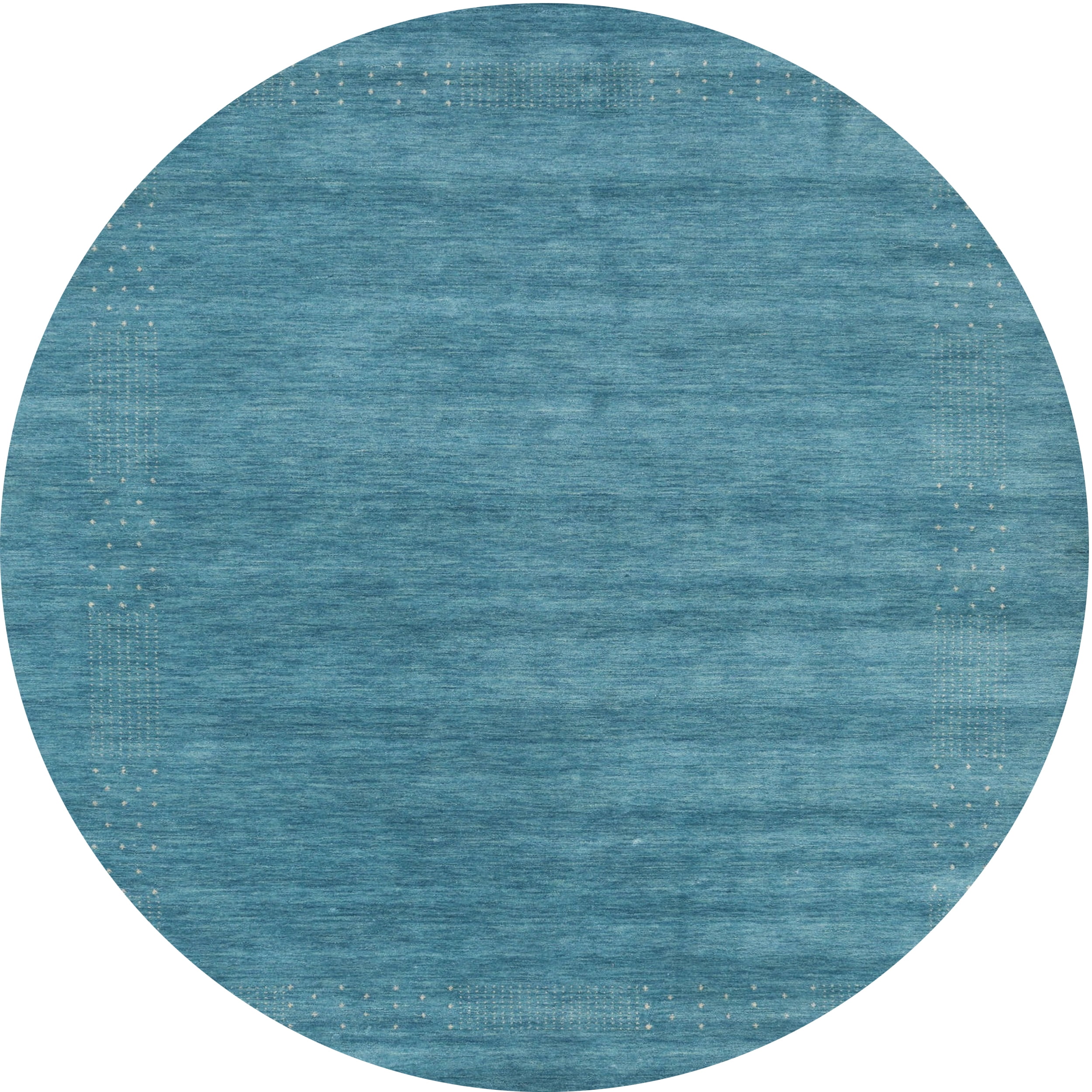 Ahgly Company Indoor Round Contemporary Blue Ivy Blue Abstract Area ...