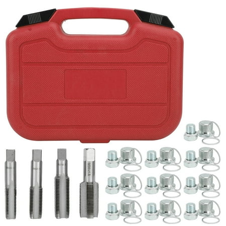 Wchiuoe Oil Pan Thread Repair Kit 64pcs Aluminum Sump Oil Pan Drain ...